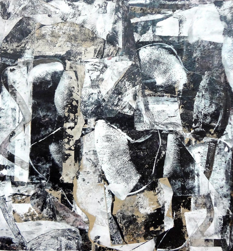 Matthew Dibble - "Snarl" -Oil and woven paper on canvas. Abstract ...