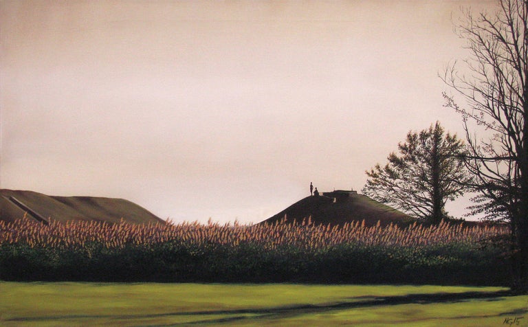 Matthew Green - Fort Mott, Painting, Oil on Canvas For Sale at 1stDibs