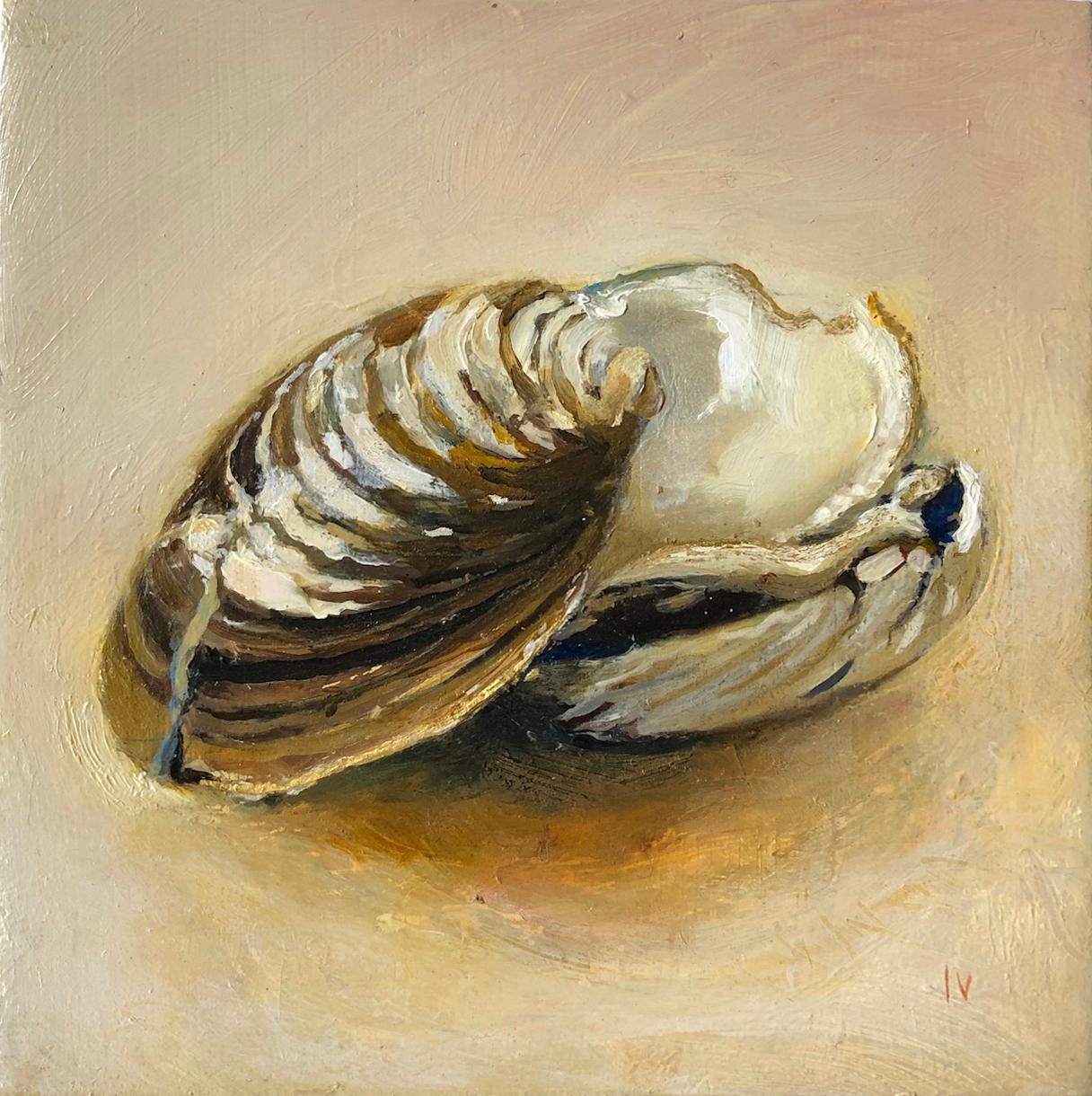 Matthew Hopkins - Clams #2 (Contemporary Realist Still Life Oil of ...