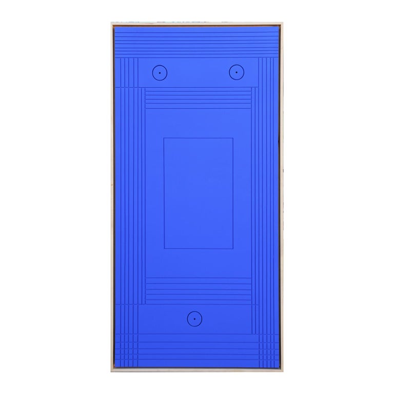 Matthew Reeves - Contemporary Abstract Bright Blue Geometric Sculptural ...