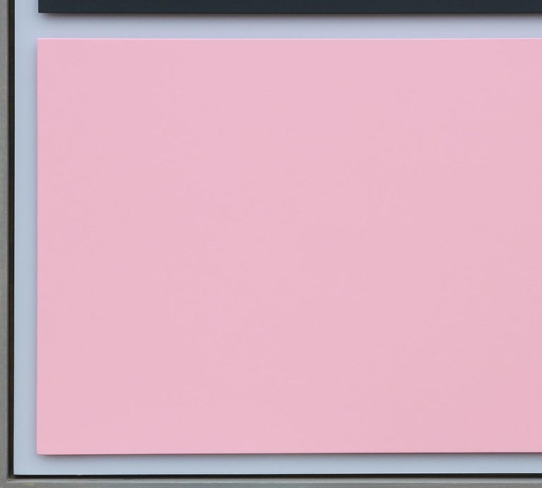 Matthew Reeves - “Green’s Cut” Abstract Geometric Floating Pink Ombre ...