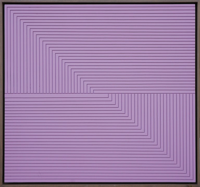 Matthew Reeves - "Lost and Found" Contemporary Lavender Linear Abstract ...