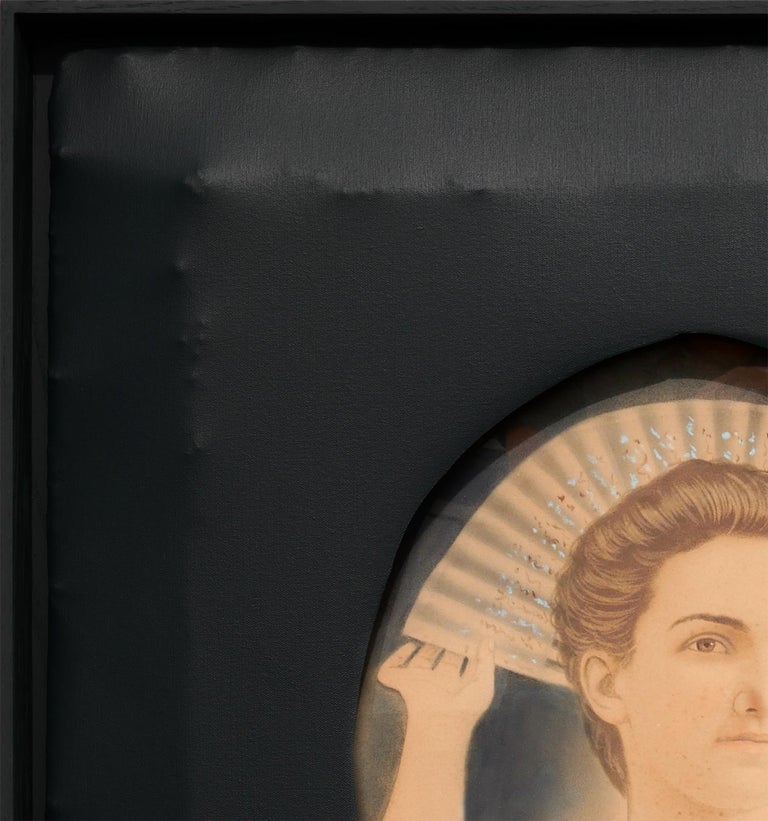 Matthew Reeves - "Matilda" Contemporary Black Canvas Wrapped Portrait ...