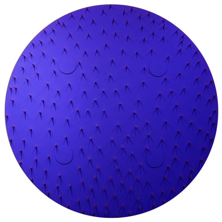 Matthew Reeves - “Ocular” Contemporary Abstract Circular Bright Blue ...