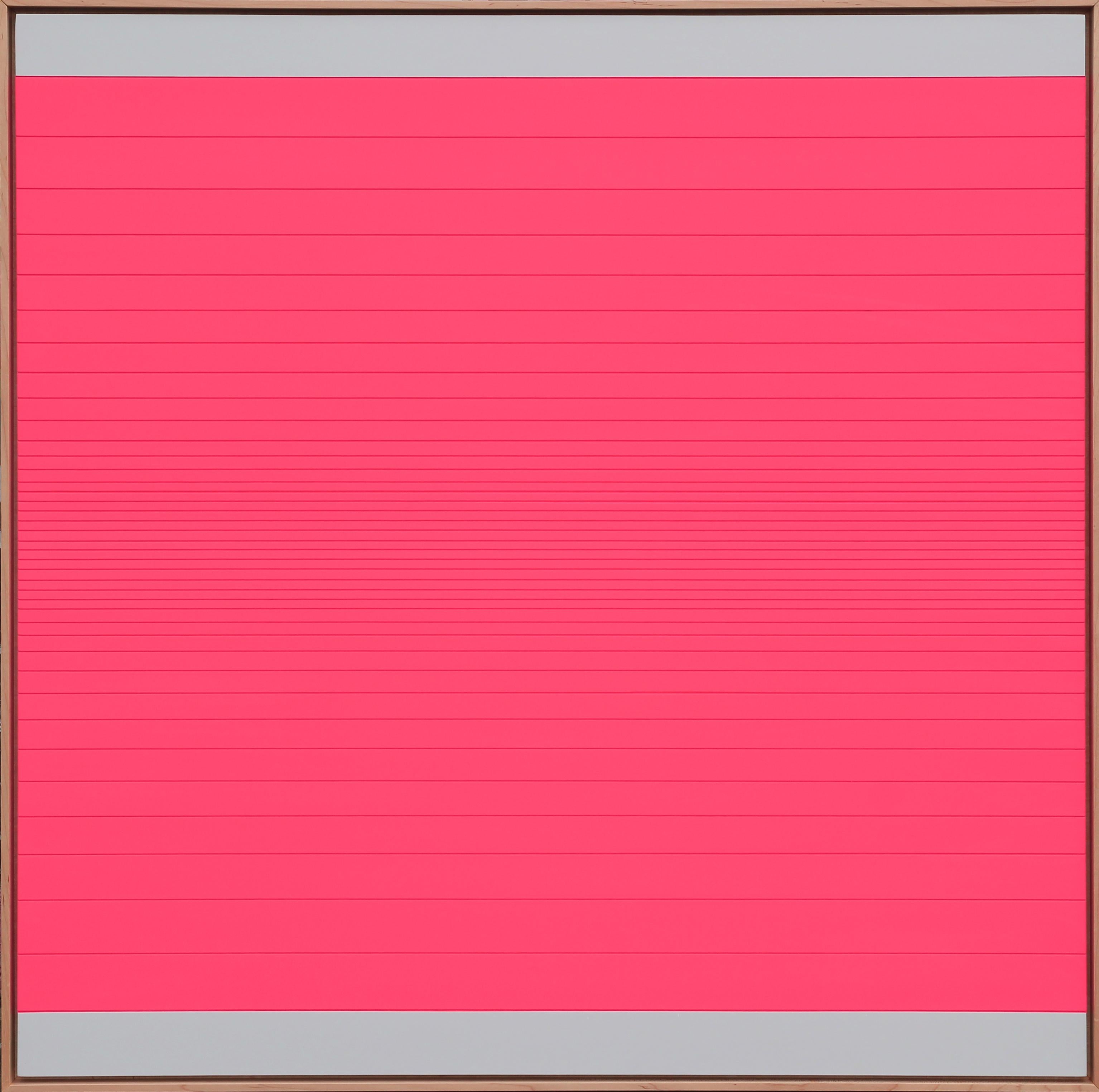 Matthew Reeves - Large Modern Abstract Op Art Mixed Media Grey / White ...