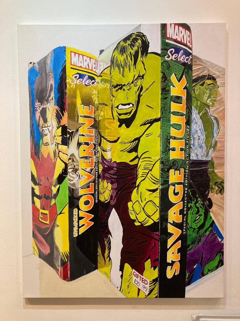 Matthew Shutt - Caged Animal - contemporary hyper-realistic Marvel ...