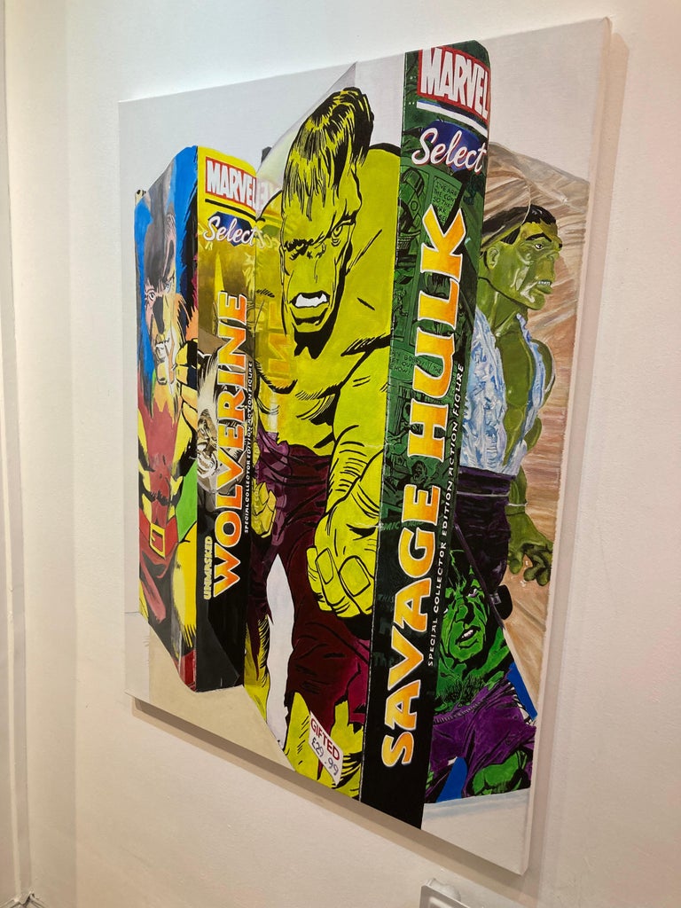 Matthew Shutt - Caged Animal - contemporary hyper-realistic Marvel ...