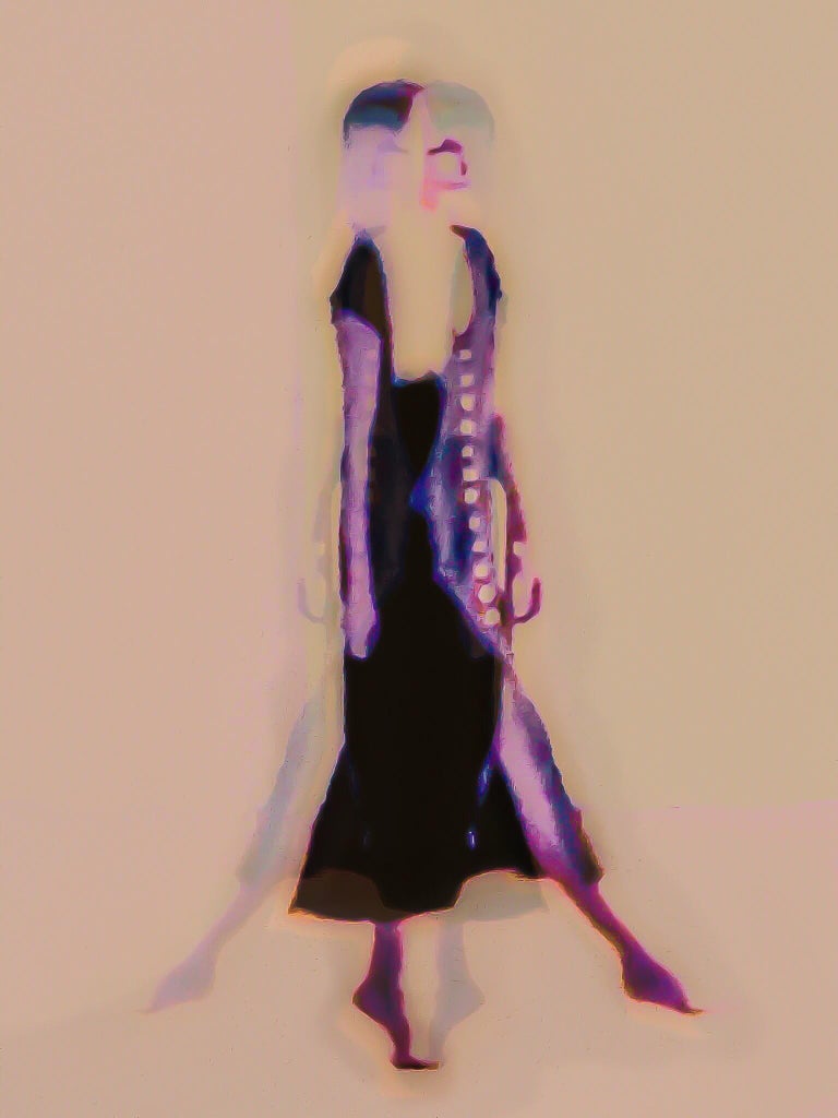 Matthew Tierney - Florescent Neutral Mixed Media Figurative Portriat ...