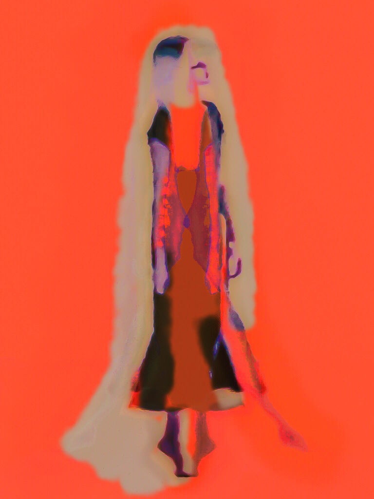 Matthew Tierney - the Dance - Large Florescent Female Portrait of a ...