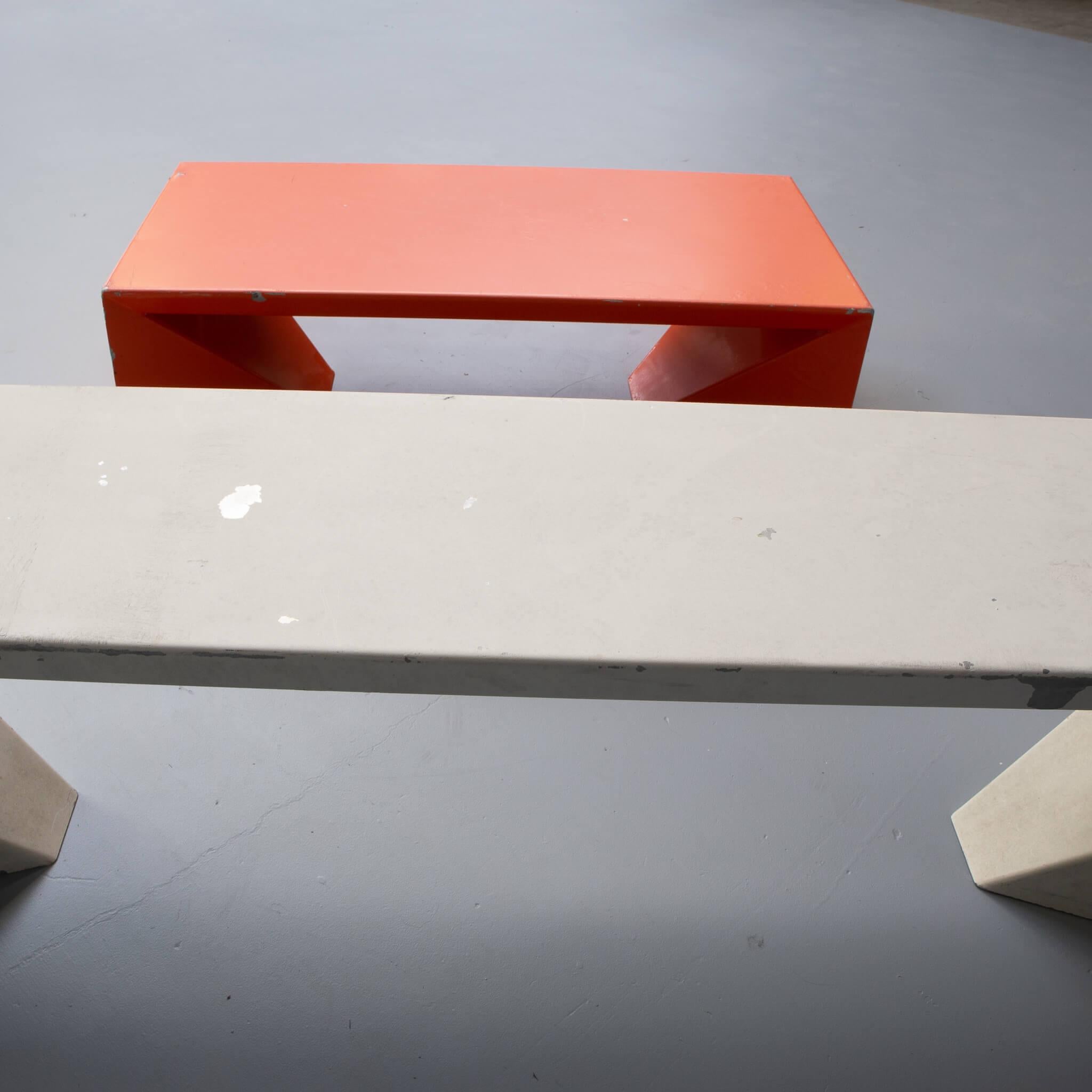 Matthias Demacker ‘Origami B’ Bench and Table for Van Esch Set/2 For ...