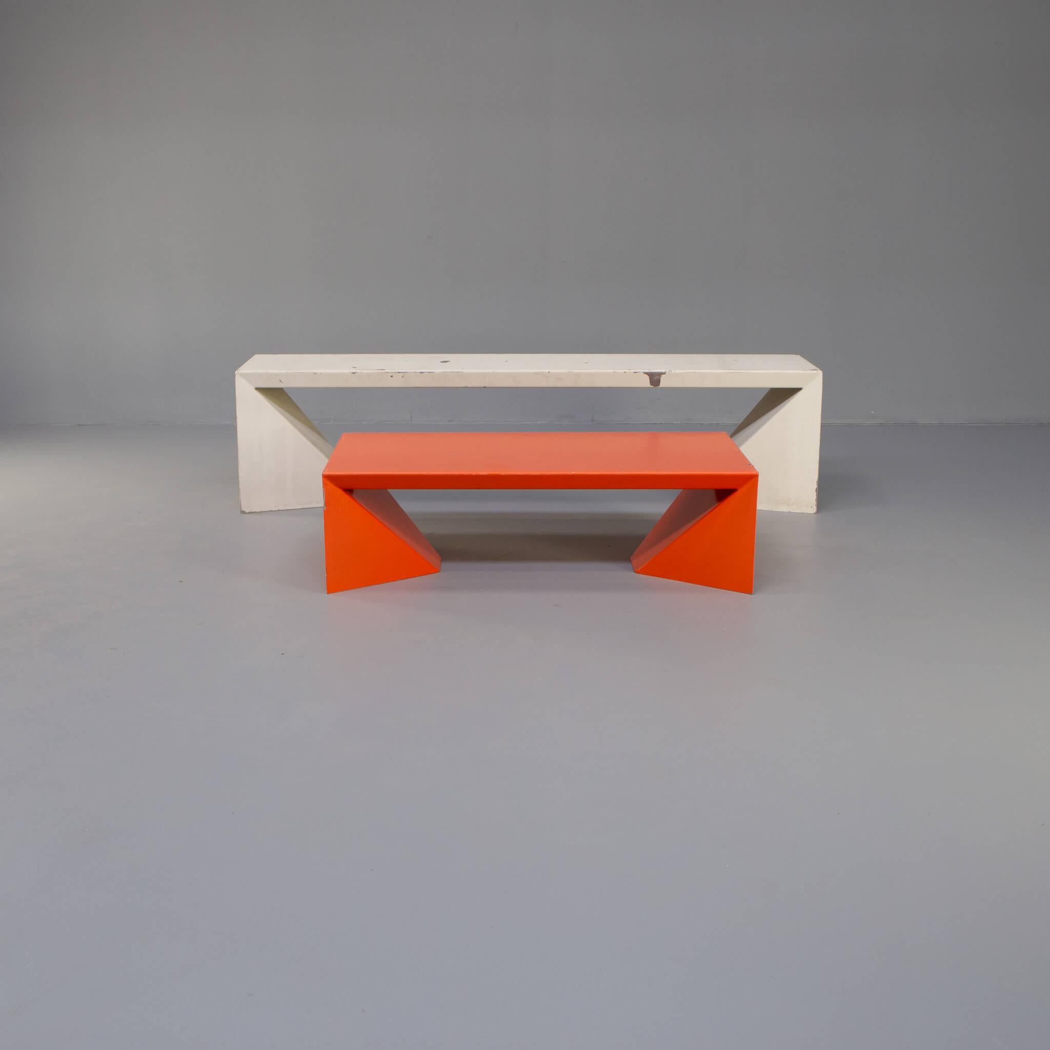 Matthias Demacker ‘Origami B’ Bench and Table for Van Esch Set/2 For ...