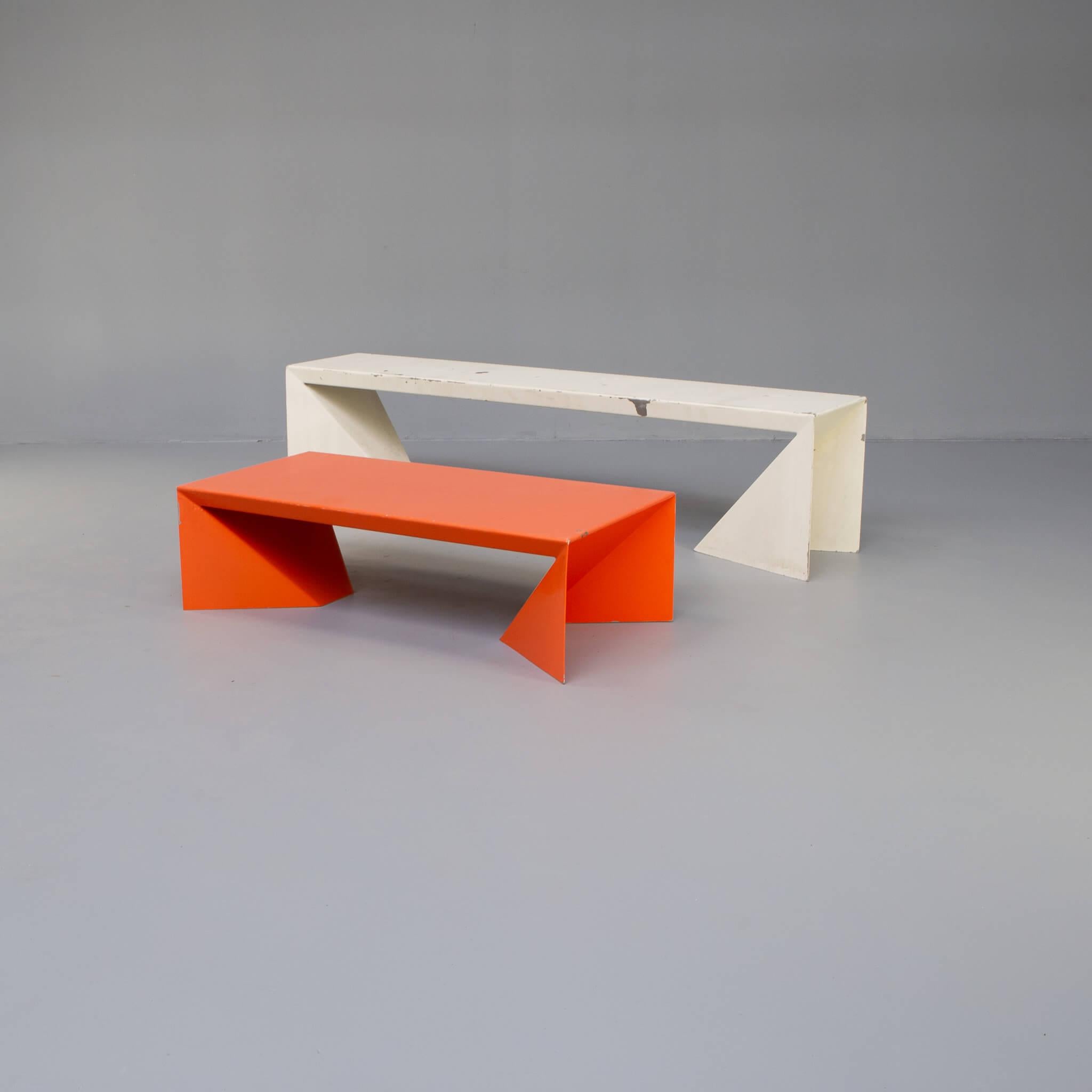 Matthias Demacker ‘Origami B’ Bench and Table for Van Esch Set/2 For ...