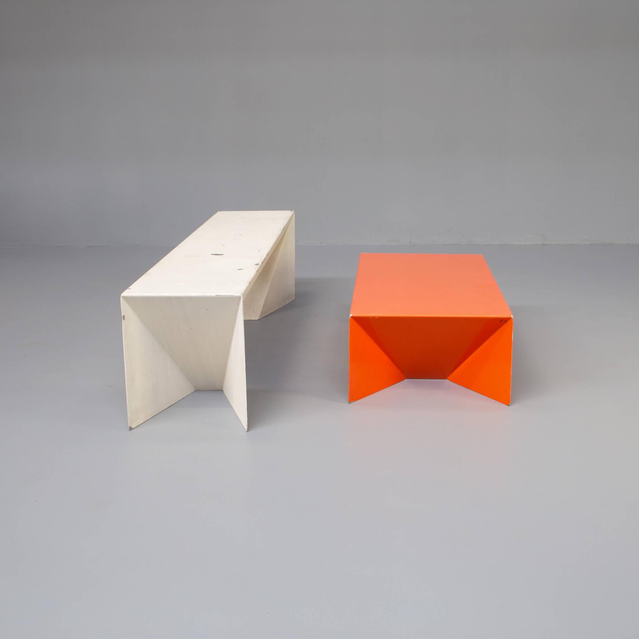 Matthias Demacker ‘Origami B’ Bench and Table for Van Esch Set/2 For ...