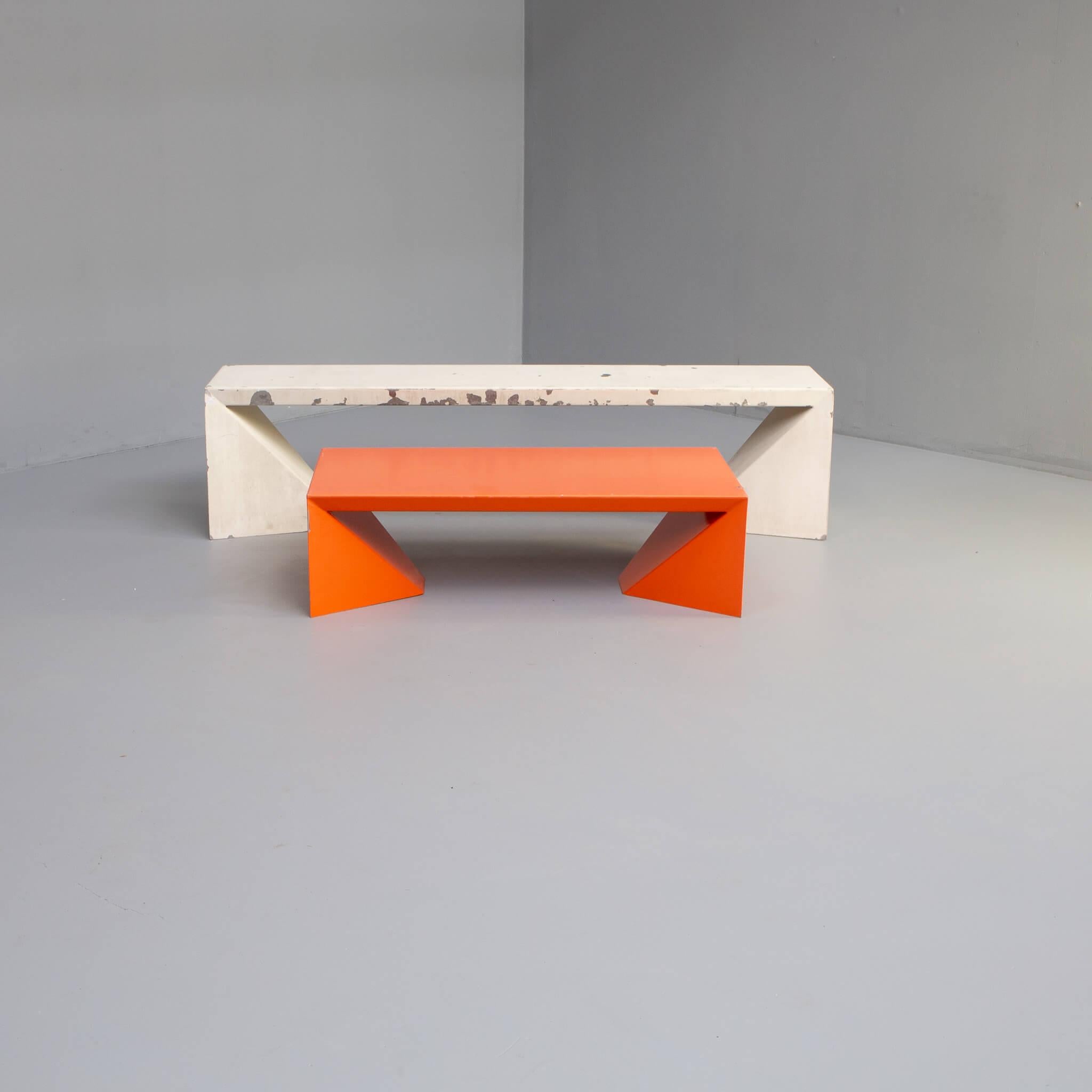 Matthias Demacker ‘Origami B’ Bench and Table for Van Esch Set/2 For ...