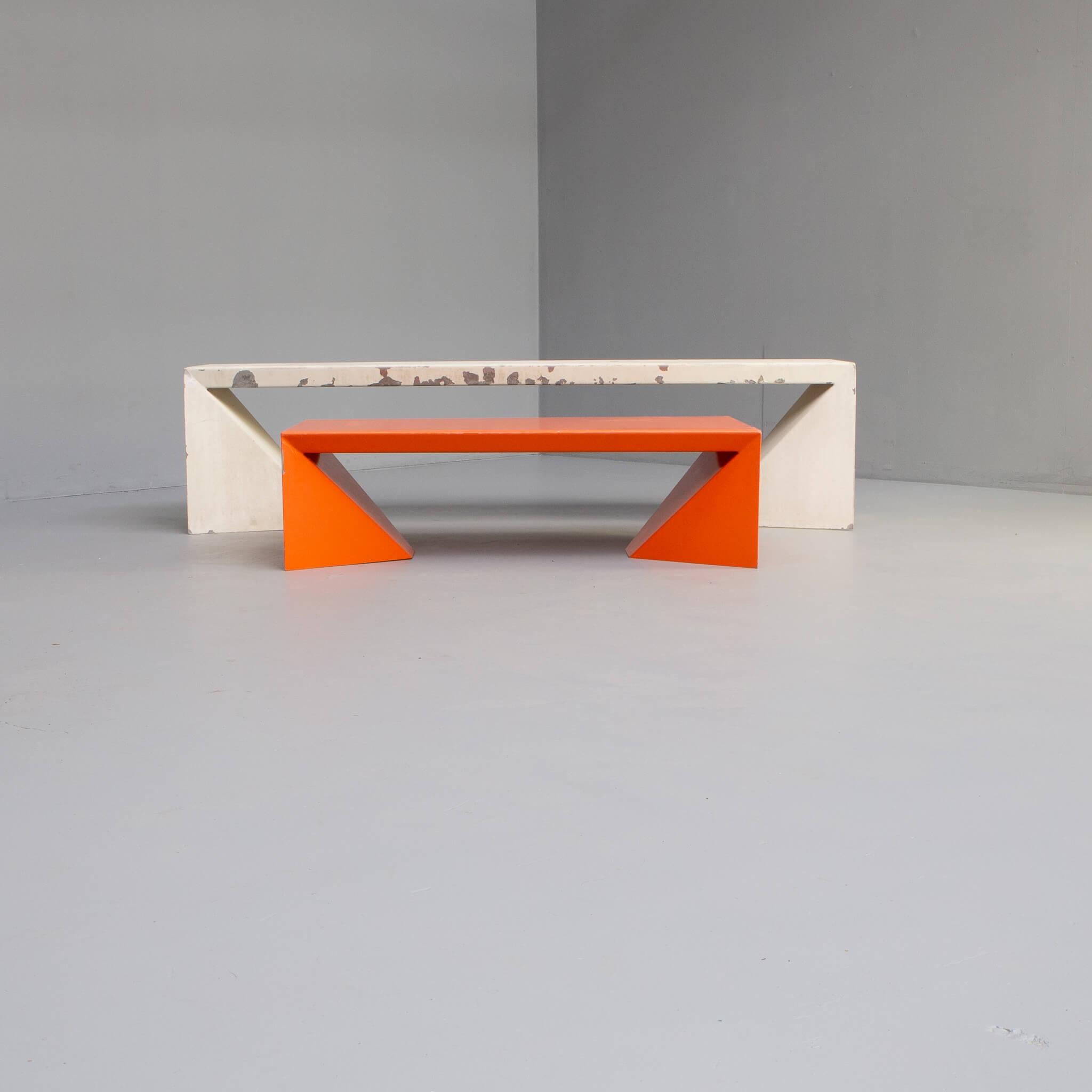 Matthias Demacker ‘Origami B’ Bench and Table for Van Esch Set/2 For ...
