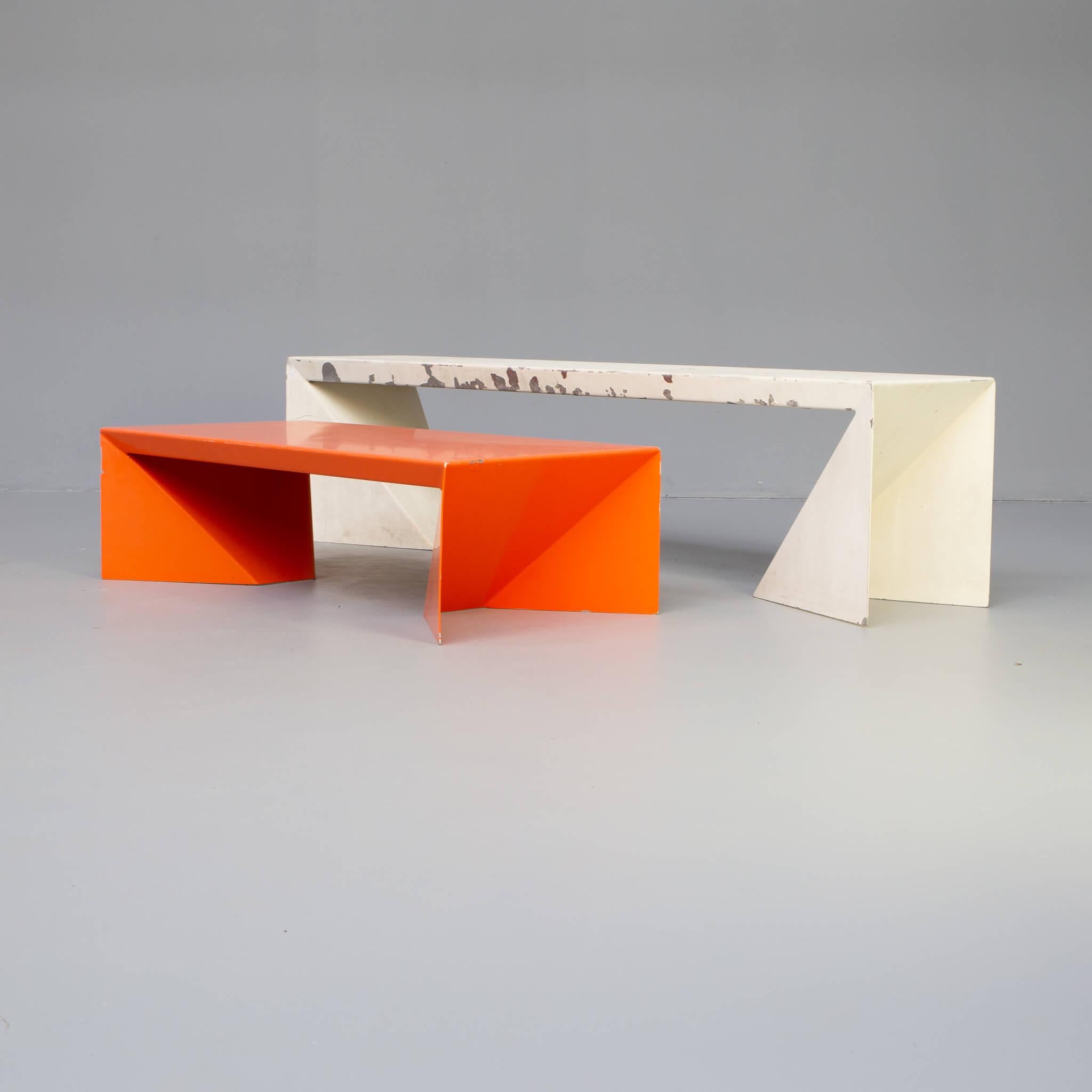 Matthias Demacker ‘Origami B’ Bench and Table for Van Esch Set/2 For ...