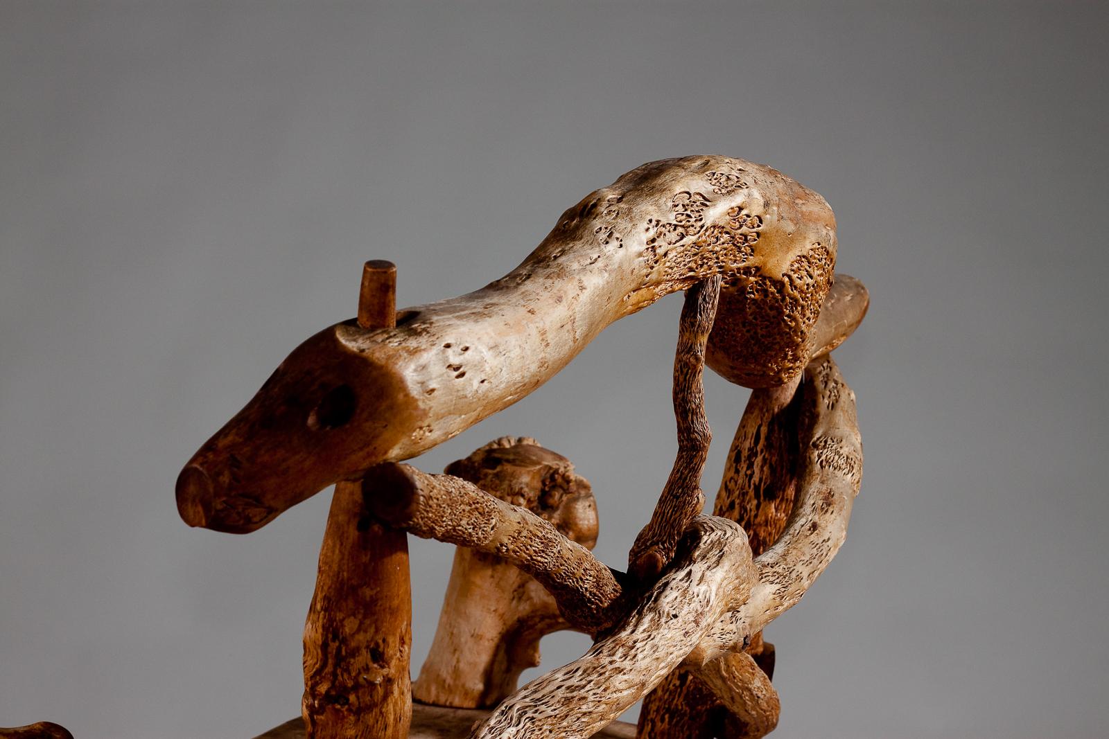 Matti Savijärvi, Finnish unique 1920's tree root bench For Sale at 1stDibs