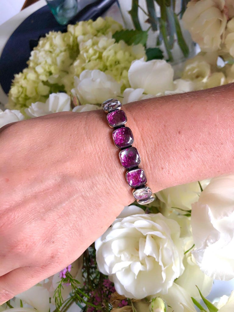 Mattia Cielo 18Kt Gold Ruby and Black Diamond Bracelet For Sale at 1stDibs