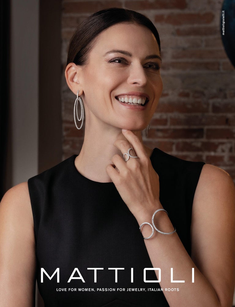 Customizable Mattioli Aspis Spiral Ring in Rose Gold and White Diamonds For Sale at 1stDibs