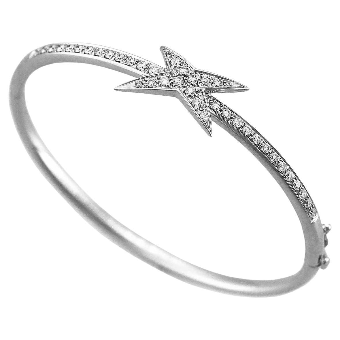 18 Karat White Gold Bangle For Sale at 1stDibs