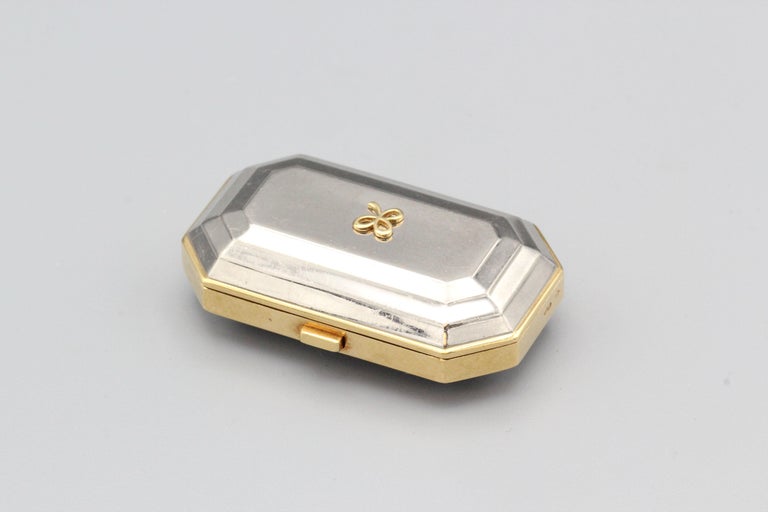 Mauboussin 18k White and Yellow Gold pill box Clover Pill Box For Sale ...