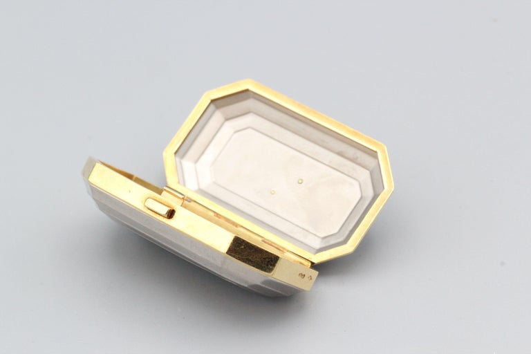 Mauboussin 18k White and Yellow Gold pill box Clover Pill Box For Sale ...