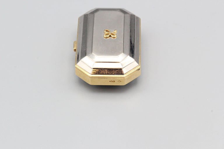 Mauboussin 18k White and Yellow Gold pill box Clover Pill Box For Sale ...