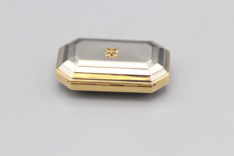 Mauboussin 18k White and Yellow Gold pill box Clover Pill Box For Sale ...