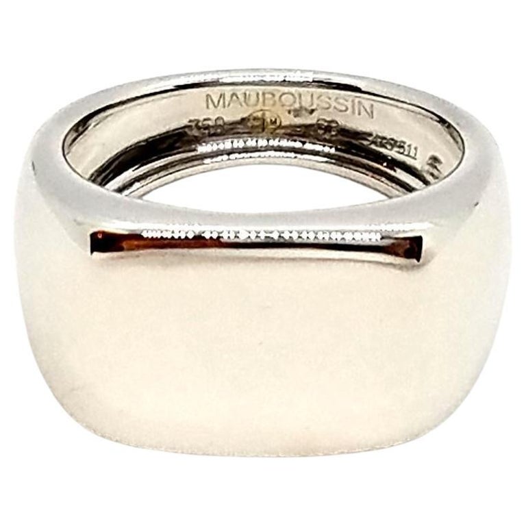 Mauboussin Ring Grande Cocotte White Gold For Sale at 1stDibs