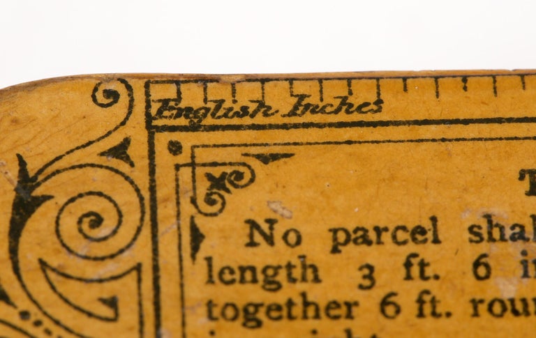 Mauchline Wooden Postal Ruler and Paper Folder with Beach and Cliffs ...