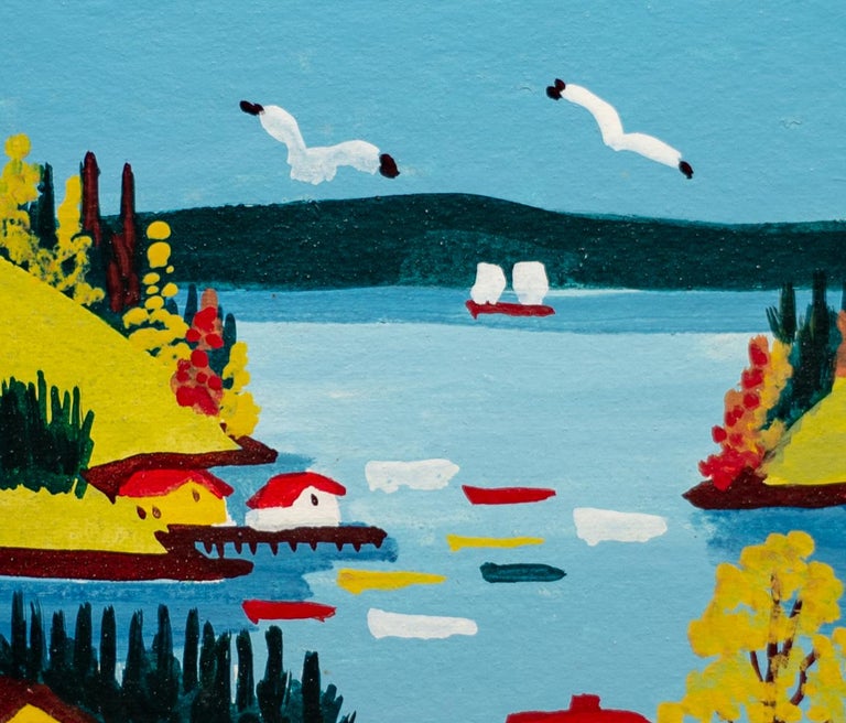 Maud Lewis - Sandy Cove with Eight Boats at 1stDibs