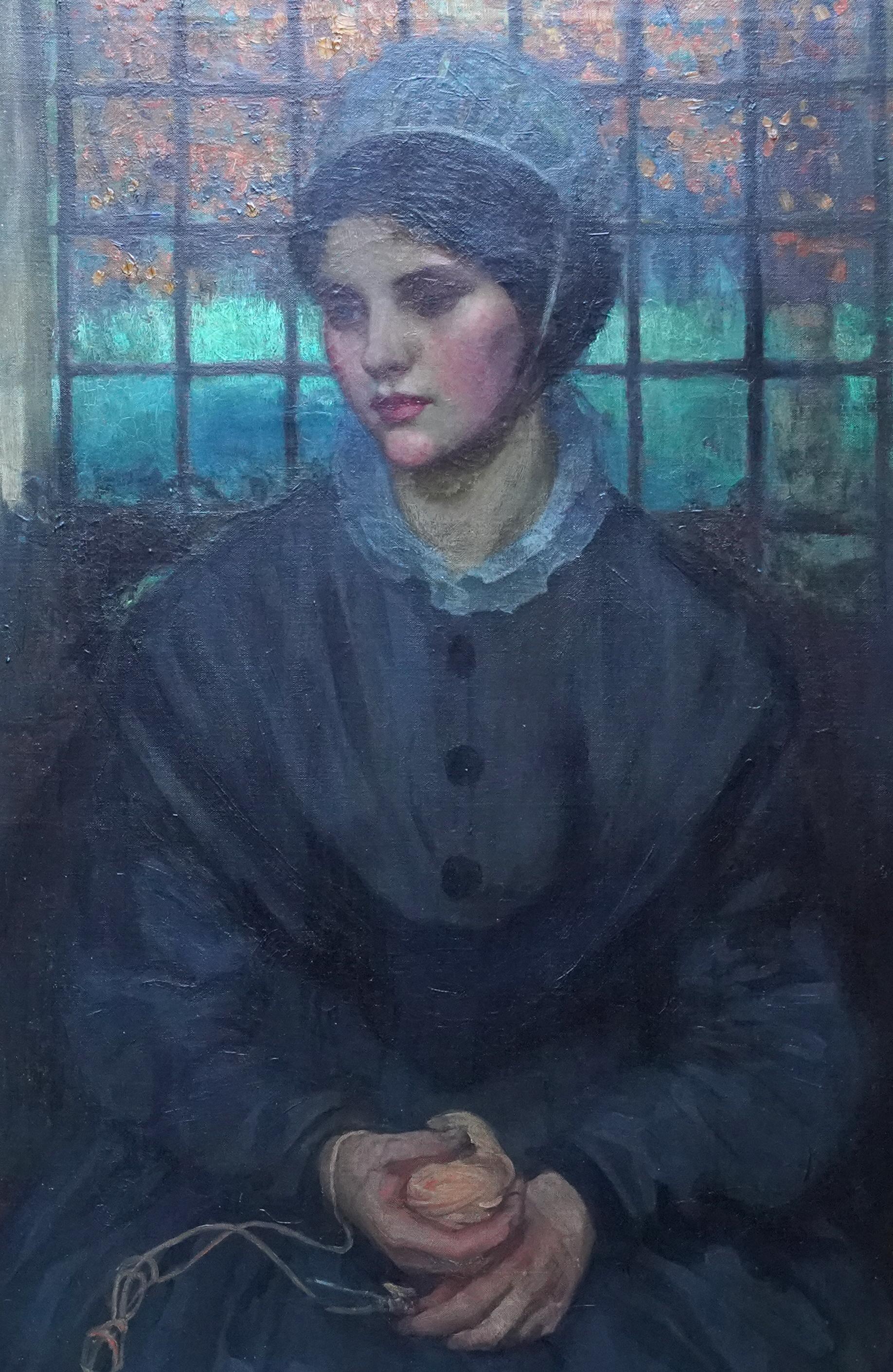 Maud Marion Wear - Portrait of a Girl Holding Wool - British Edwardian ...