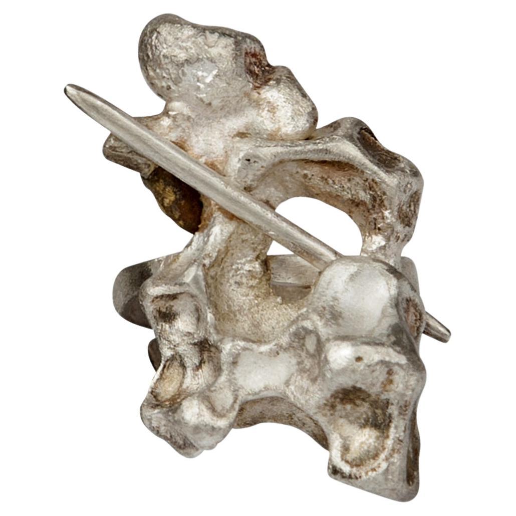 Customizable MAUKE V JEWELRY Ring Sword Sterling Silver For Sale at 1stDibs