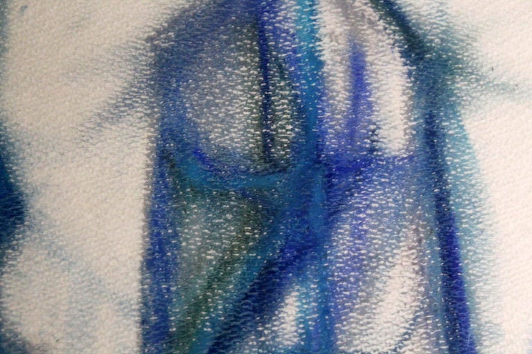 Maura Bluestone Expressive Figures Contemporary Colored Graphite on ...