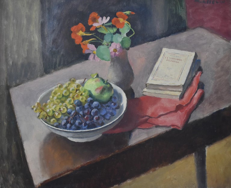 Maurice Asselin - Maurice Asselin (1882-1947) A Still life with a book ...