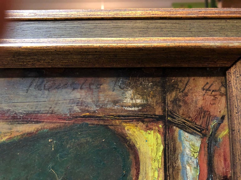 Maurice Becker - Modernist Oil Painting the Shop Window NYC 1940s WPA ...