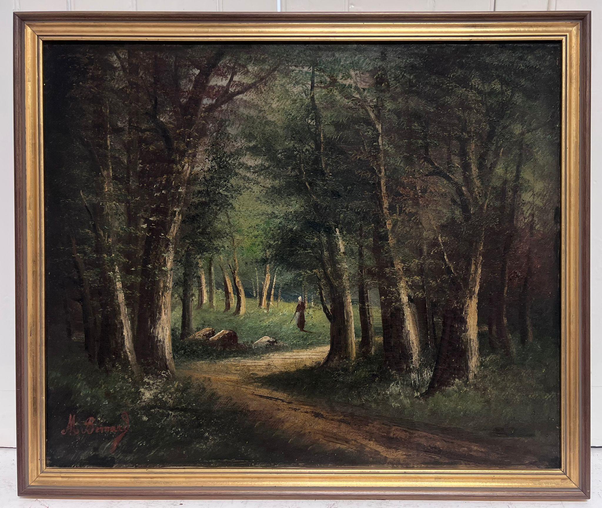 Maurice Bernard - 19th Century French Signed Oil Painting Figure ...