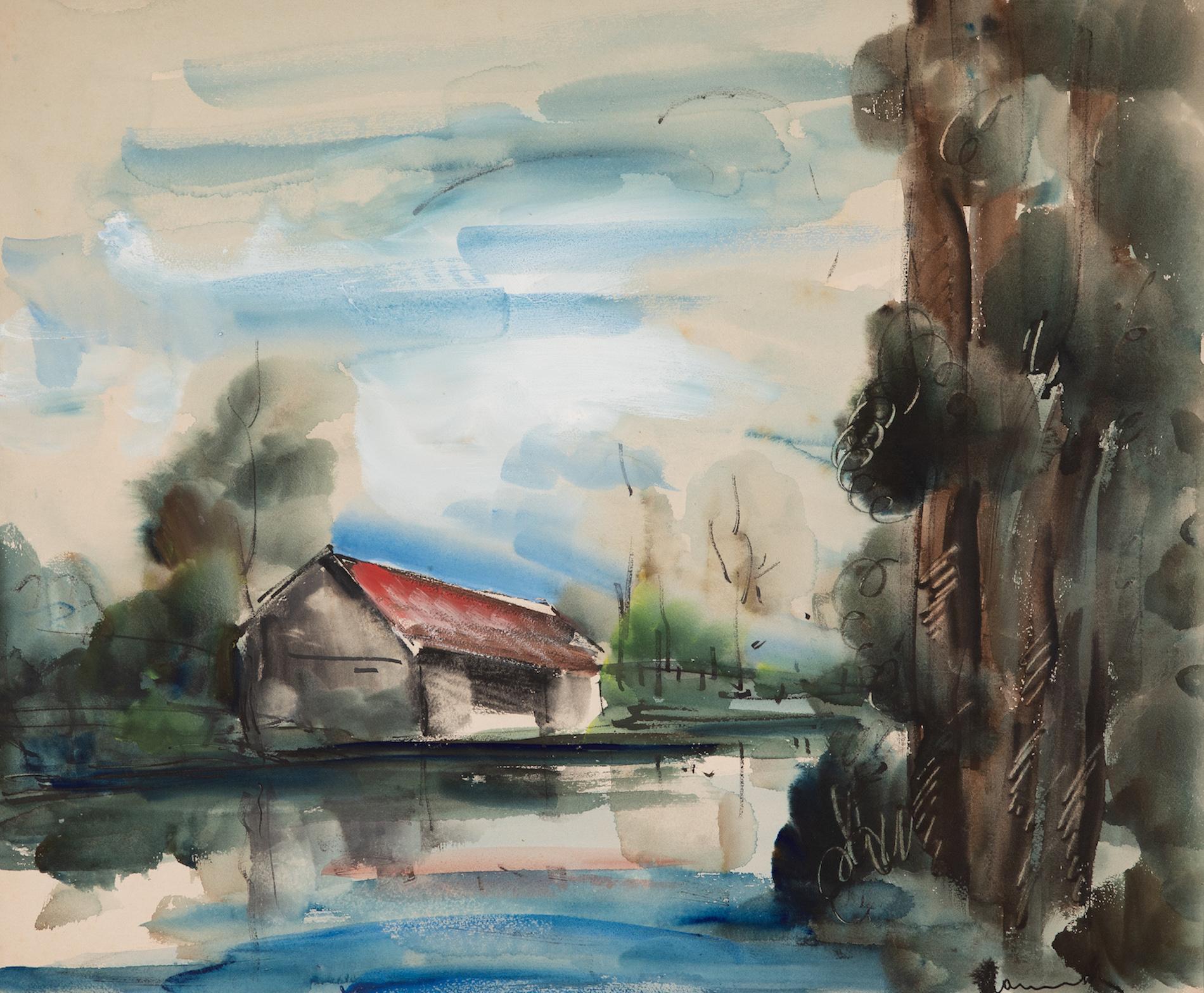 Maurice de Vlaminck - Les Toits rouges by Maurice de Vlaminck - mixed ...