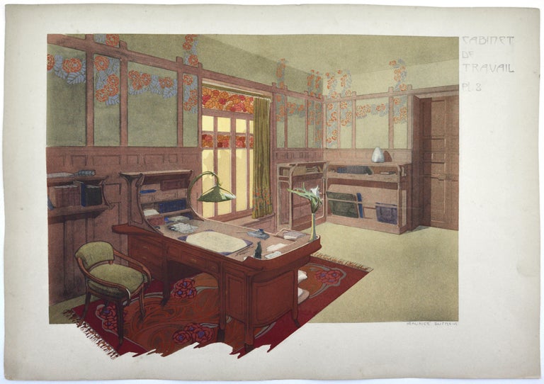 Maurice Dufrêne - Maurice Dufrene, Study, 3 Lithographs, 1906 For Sale ...