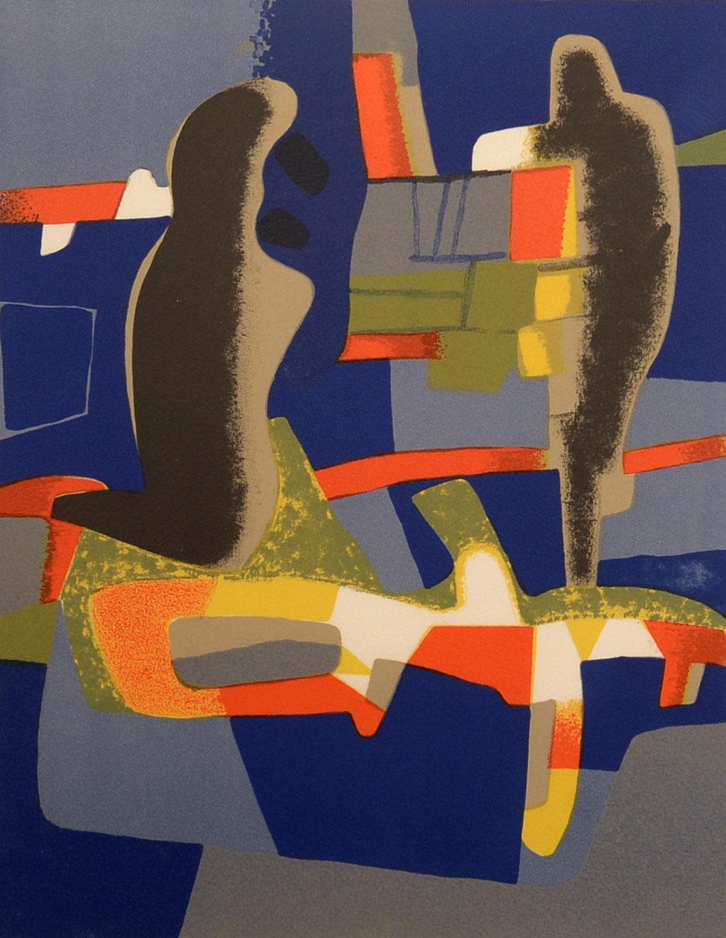 Maurice Estève - Decoupage XI - Original Screen Print - 1996 For Sale ...