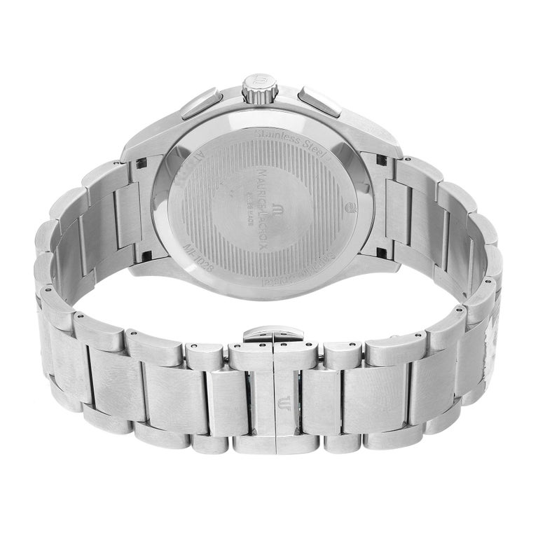 Maurice Lacroix Miros Steel Black Dial Quartz Mens Watch MI1028-SS002 ...