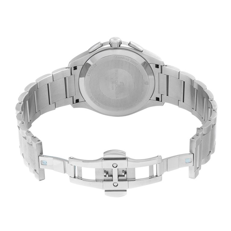 Maurice Lacroix Miros Steel Black Dial Quartz Mens Watch MI1028-SS002 ...