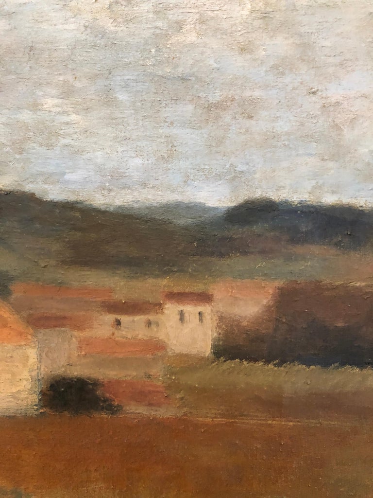 Maurice Louis Savin - Landscape of Provence village and olive trees For ...