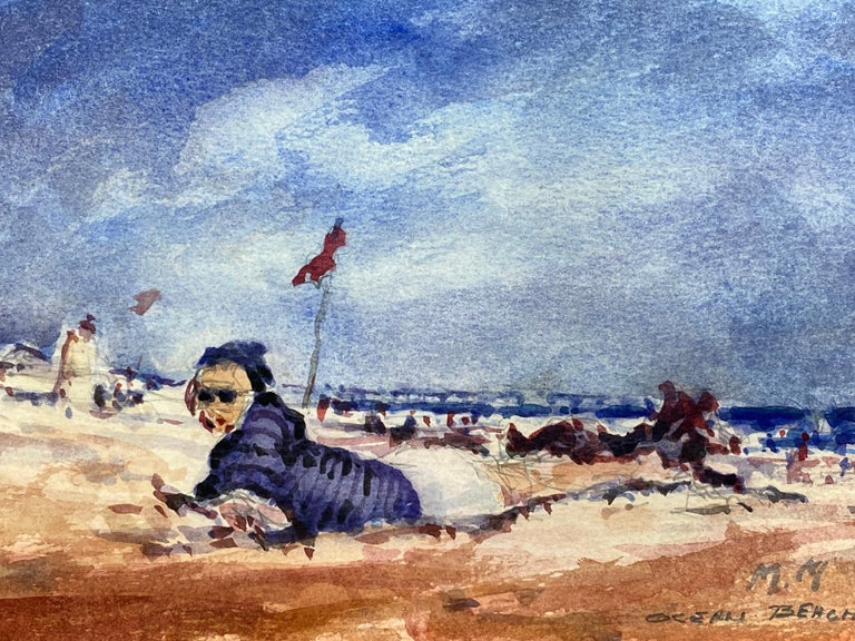 Maurice Mazeilie - FRENCH IMPRESSIONIST SIGNED WATERCOLOUR - SUN ...