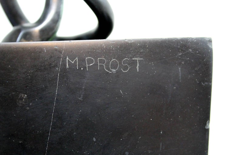 Maurice Prost Patinated Bronze Sculpture of a Black Panther, Panthere ...