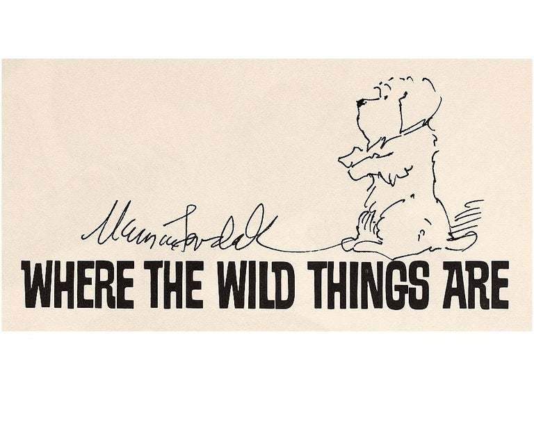 Maurice Sendak, Where The Wild Things Are, Signed With An Original ...