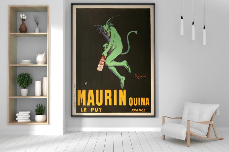 Maurin Quina, 1906 Vintage French Alcohol Advertising Poster, Cappiello ...