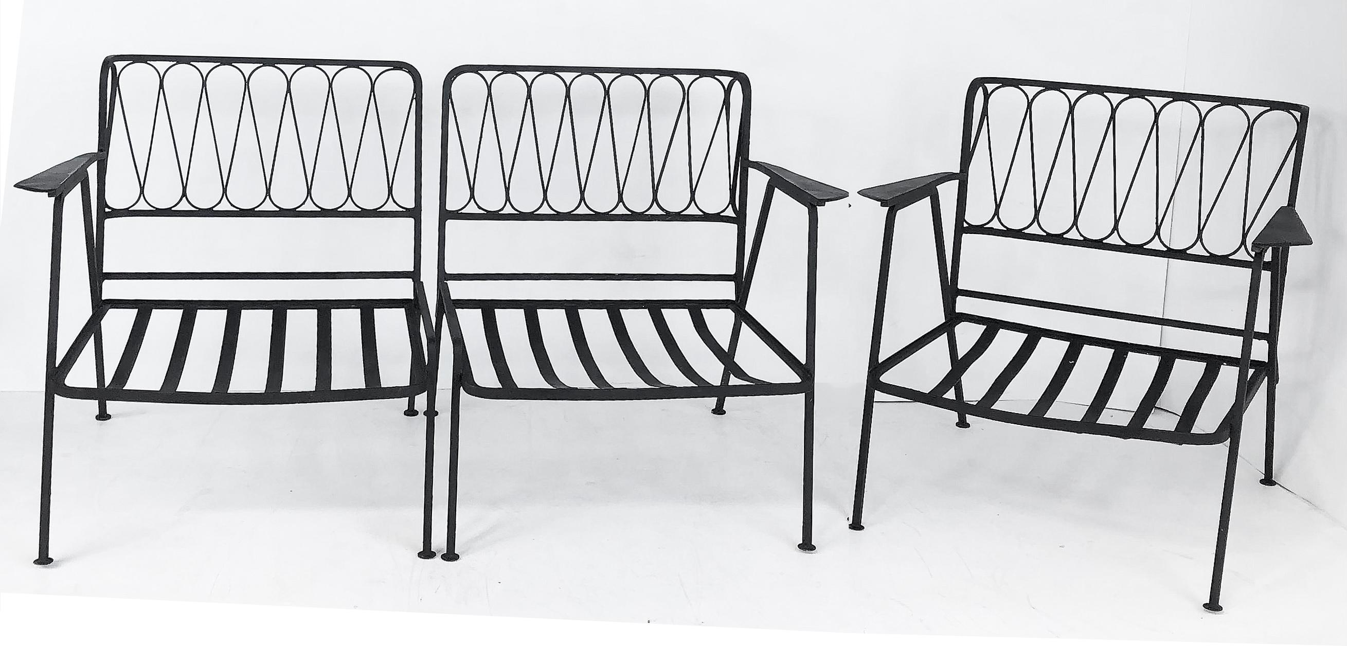 Maurizio Tempestini for Salterini "Ribbon Back" Two-Seat Settee and ...