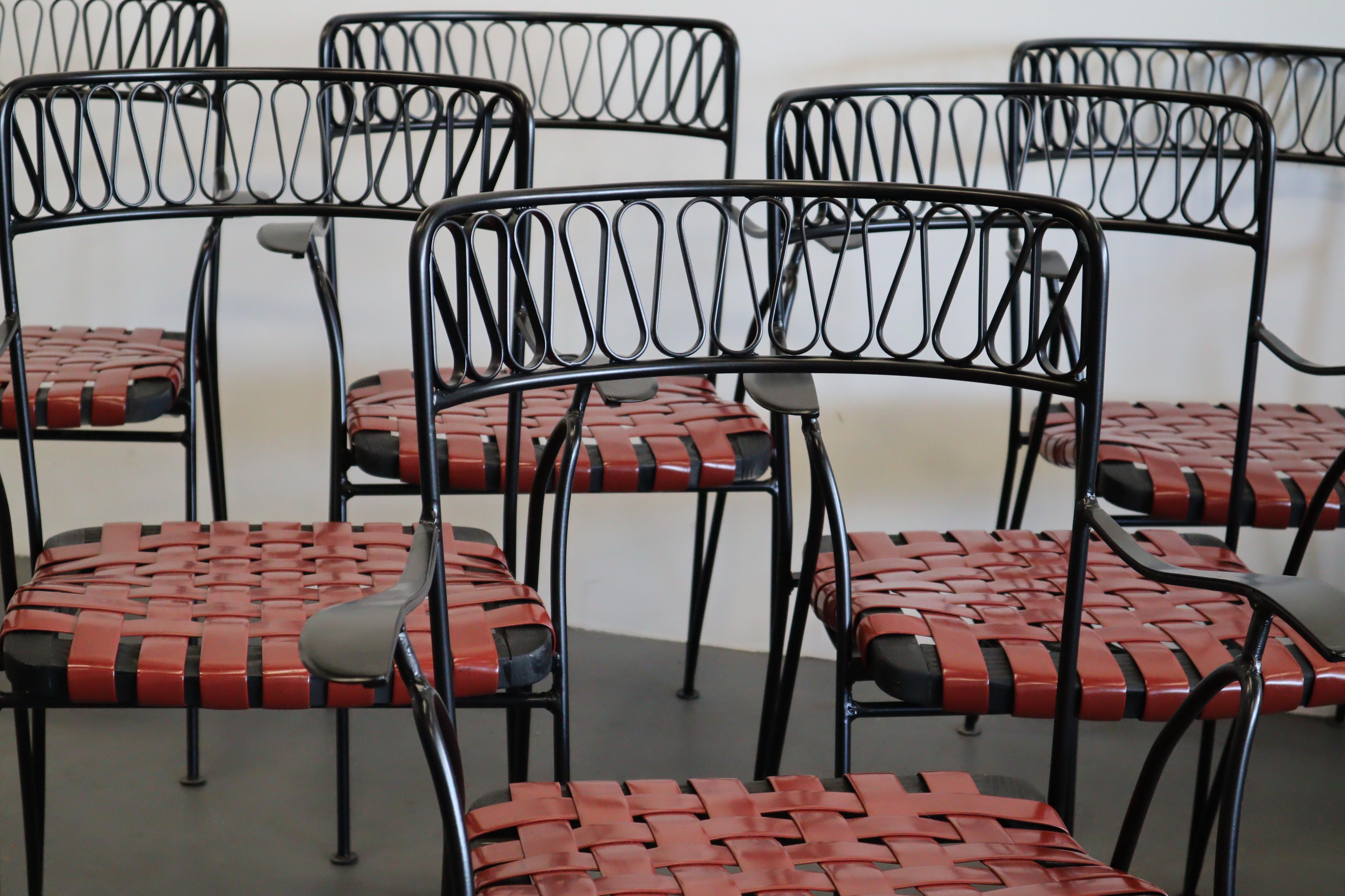 Maurizio Tempestini For Salterini Ribbon Dining Table and Chairs at 1stDibs