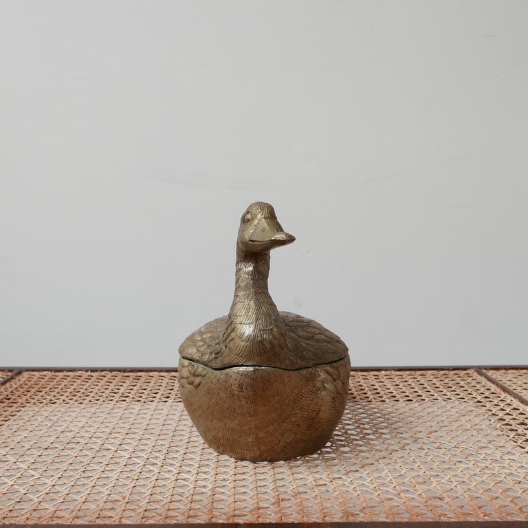 Mauro Manetti Italian Mid-Century Duck Ice Bucket For Sale at 1stDibs